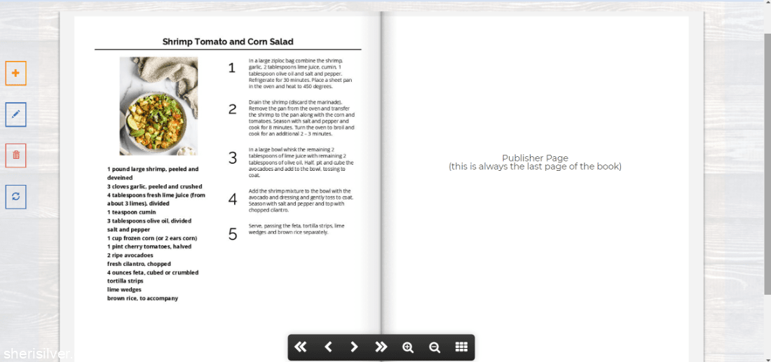 CreateMyCookbook | Sheri Silver - living a well-tended life... at any age