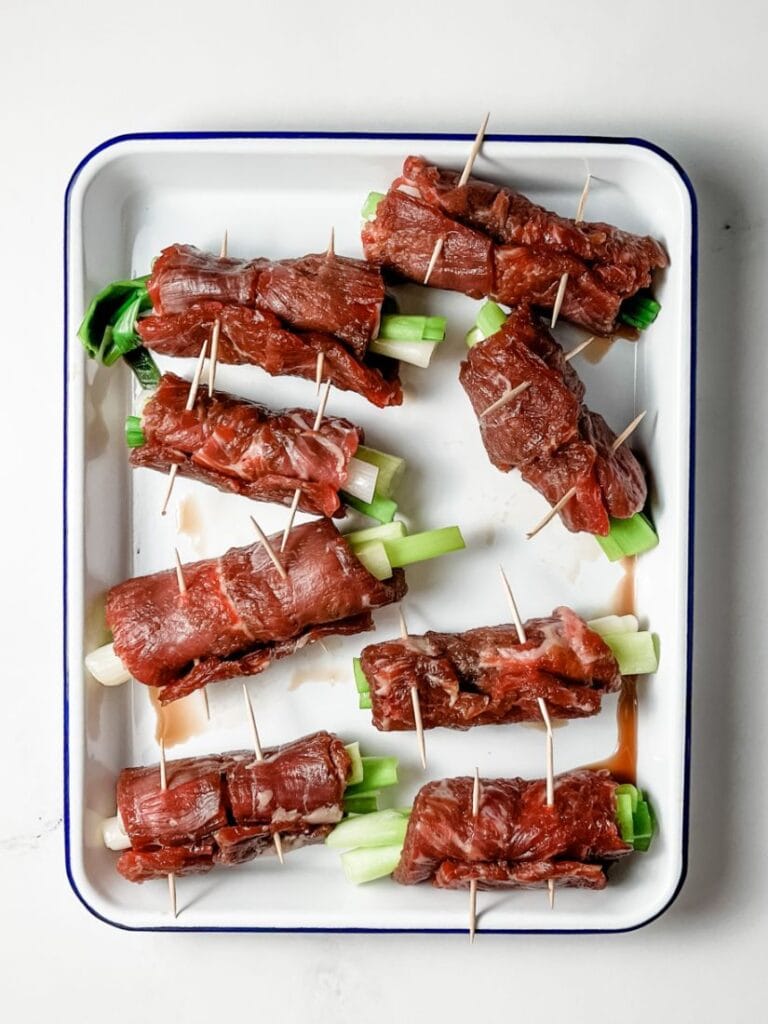 make this easy beef scallion negimaki recipe tonight! | sheri silver