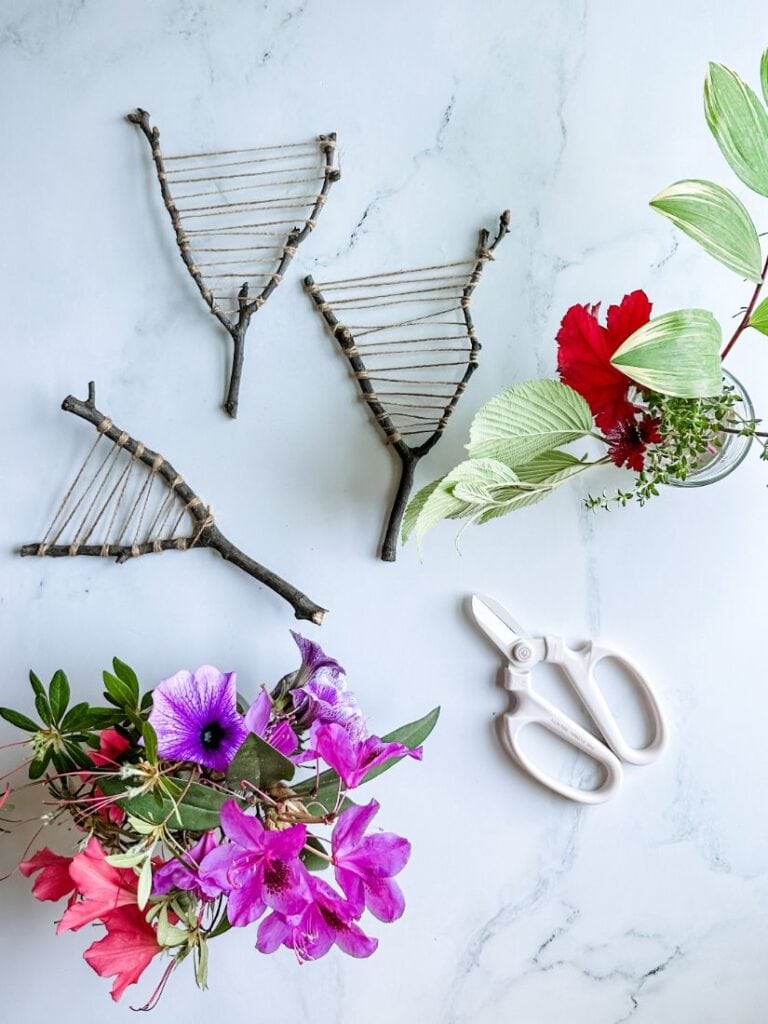 how to make a diy nature weaving (perfect for kids)! | sheri silver