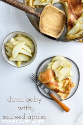 dutch baby with sauteed apples | sheri silver