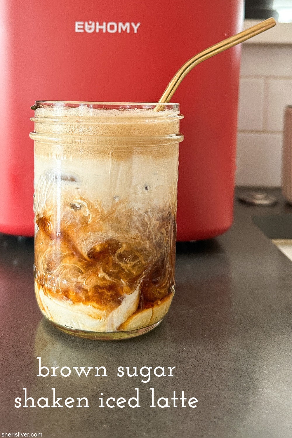 brown sugar shaken iced latte | sheri silver